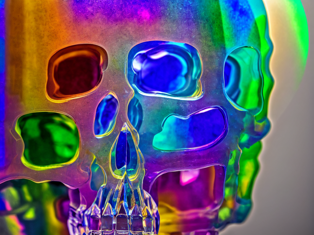Stable Diffusion prompt: closeup of Crystal Skull, day of - PromptHero