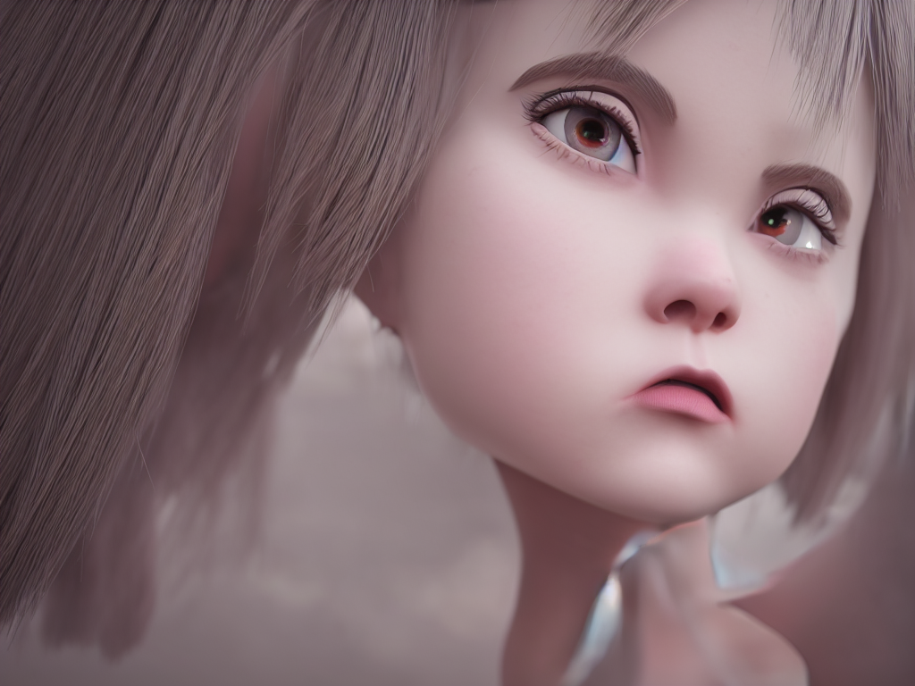 Stable Diffusion prompt: Pixar style pretty little girl, - PromptHero