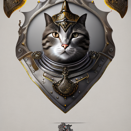 Openjourney prompt: kneeling cat knight, portrait, finely - PromptHero