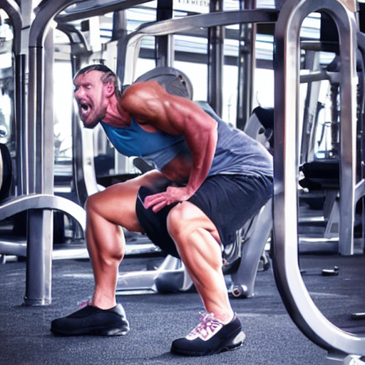 Stable Diffusion prompt: fit bodybuilder, grunting loudly - PromptHero