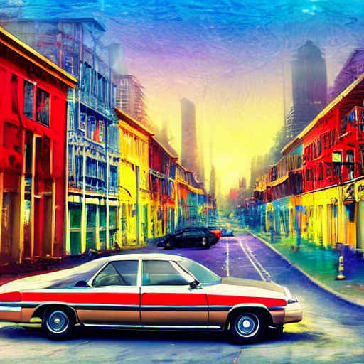 Stable Diffusion prompt: Couples car buildings city - PromptHero