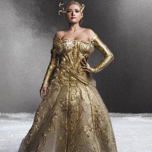 Stable Diffusion prompt: a haute couture dress of sea and - PromptHero