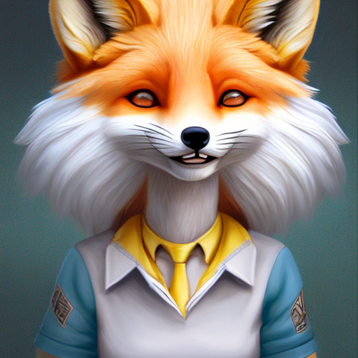 Openjourney prompt: sfw, art, furry, yellow anthro fox - PromptHero
