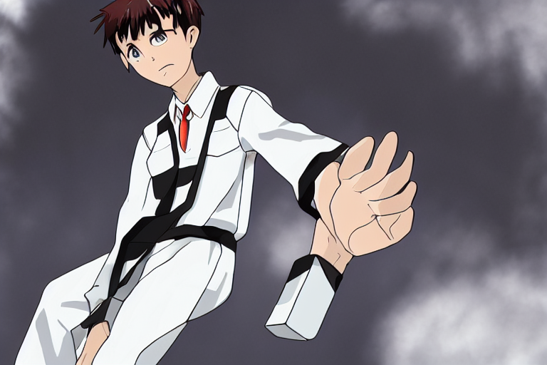 Stable Diffusion prompt: Shinji Ikari from Evangelion in - PromptHero