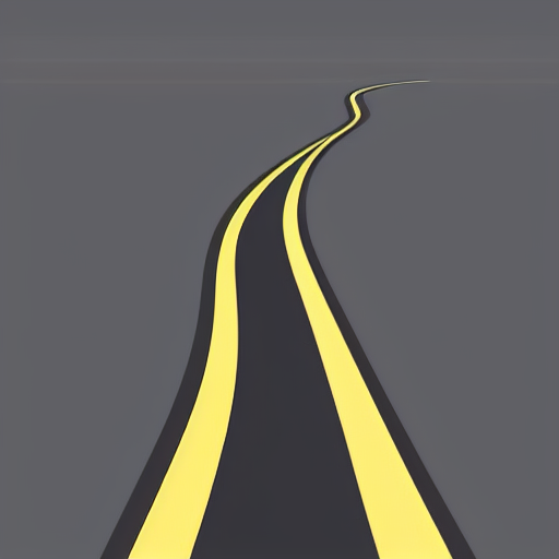 Stable Diffusion prompt: flat vector logo of a path - PromptHero