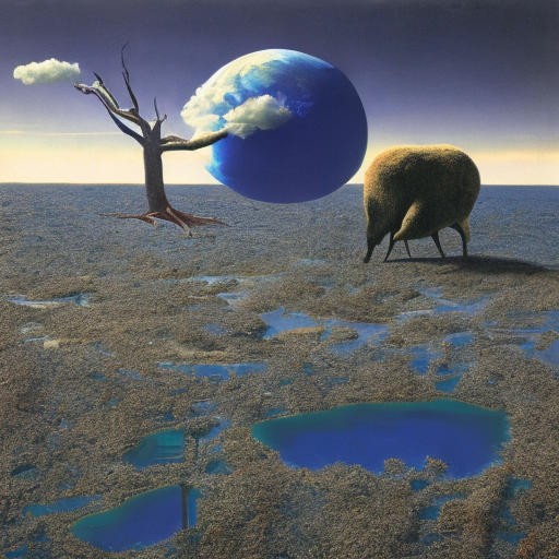 Openjourney prompt: climate change, surrealism, high - PromptHero