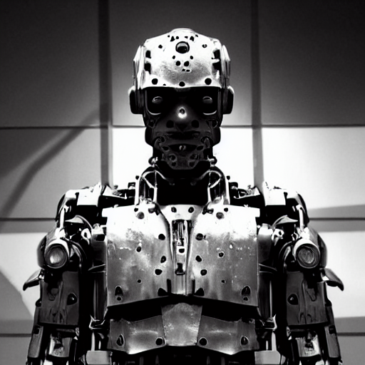 Stable Diffusion prompt: half-mechanical cyborg male - PromptHero