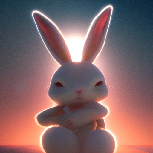 Stable Diffusion prompt: photo of a ultra bunny hugging - PromptHero