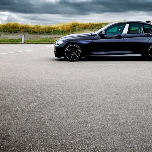 Stable Diffusion prompt: full photo of a bmw car, black - PromptHero