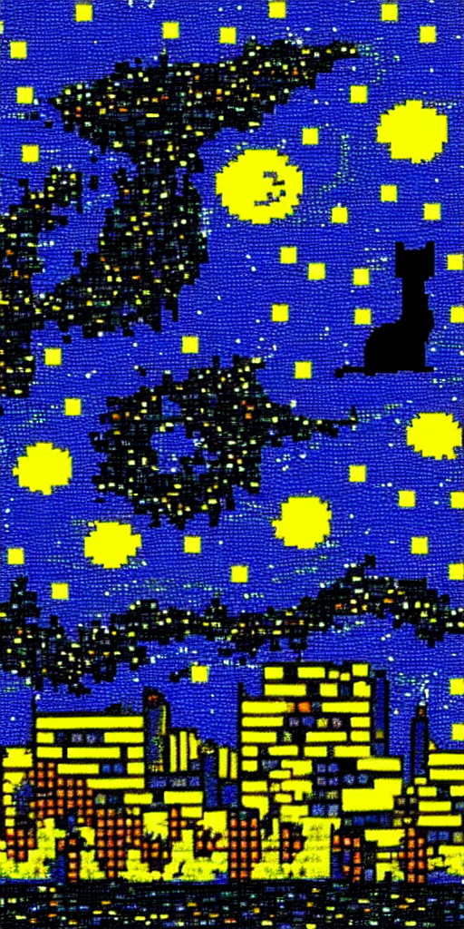 Stable Diffusion prompt: pixel art, Bright comet, Starry - PromptHero