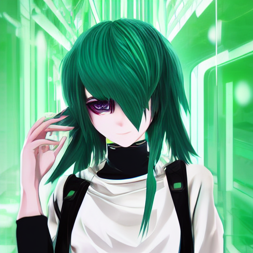 Stable Diffusion prompt: Teen girl with digital complete - PromptHero