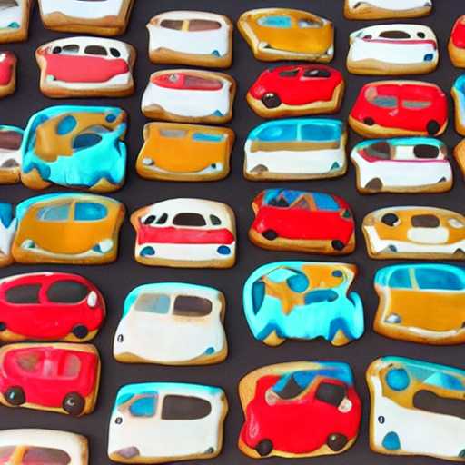 Stable Diffusion prompt: a car made up of cookies - PromptHero