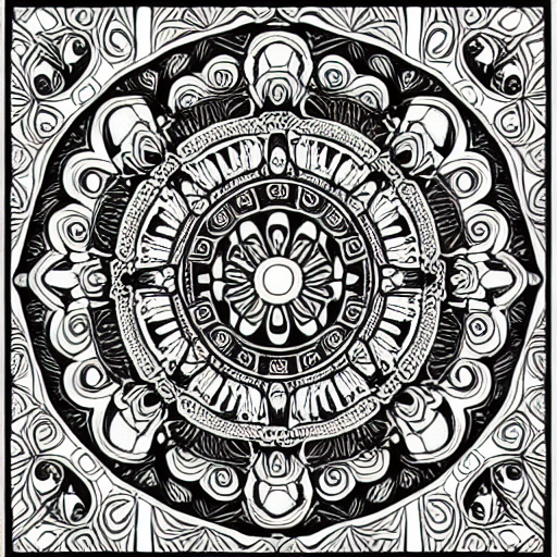 Stable Diffusion prompt: symmetrical mandala intricate, - PromptHero