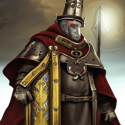 Stable Diffusion prompt: strict old male paladin, - PromptHero