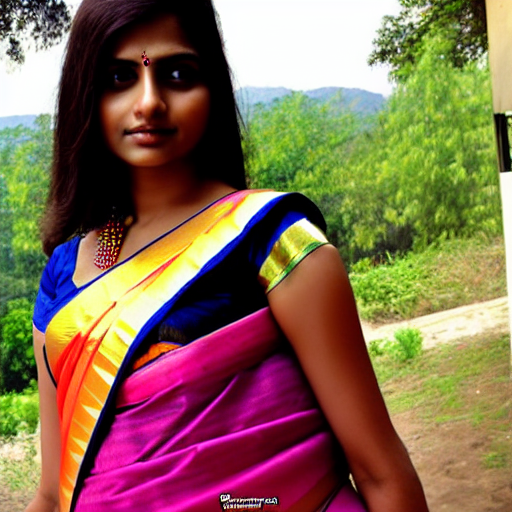 Stable Diffusion prompt: Girl in saree, exposed breasts - PromptHero