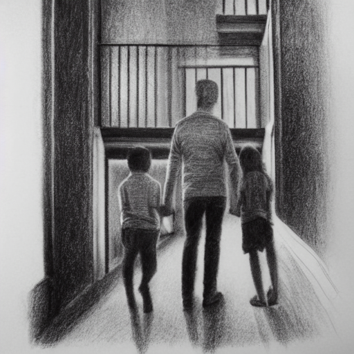 Stable Diffusion prompt: pencil drawing of a father - PromptHero