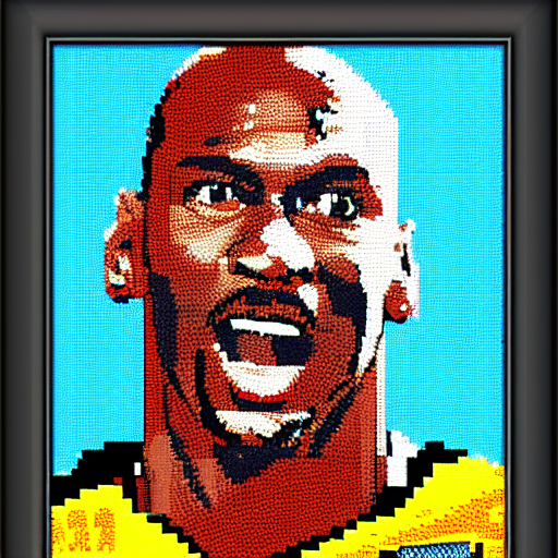 Stable Diffusion prompt: Michael Jordan, pixel art - PromptHero