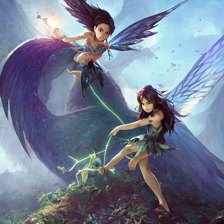 Title: "The Fairy and I: An Unlikely Princess-Fairy Tale" • An AI Story