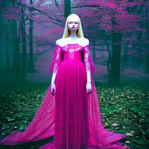 Stable Diffusion prompt: Elle Fanning looked dreamy in a - PromptHero