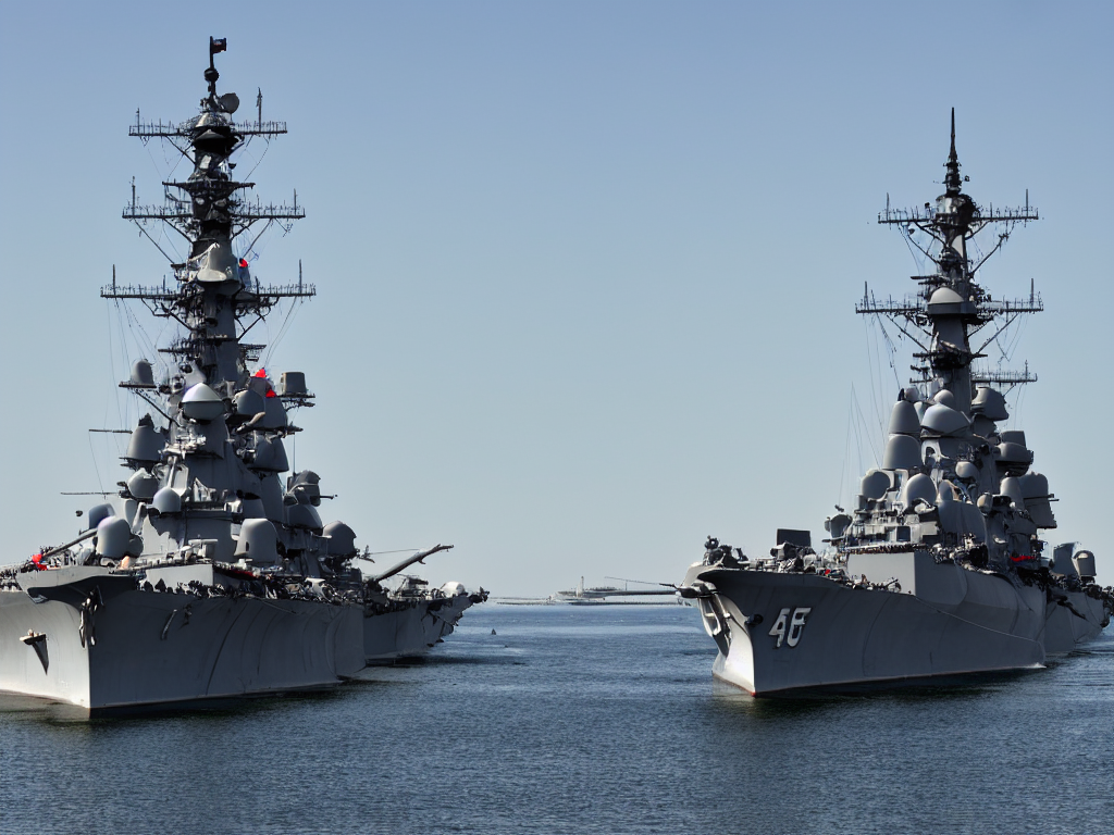 Stable Diffusion prompt: the wwii battleship USS iowa. - PromptHero