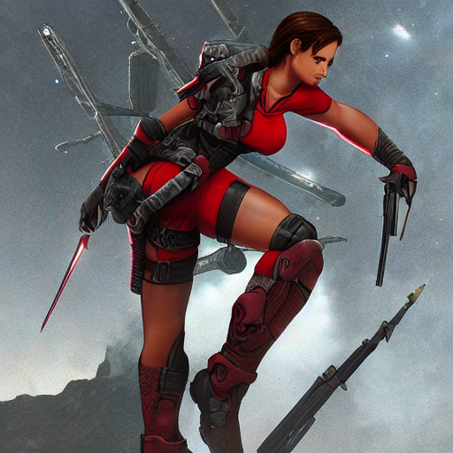 Waifu Diffusion prompt: | Lara Croft| sci-fi| beautiful - PromptHero