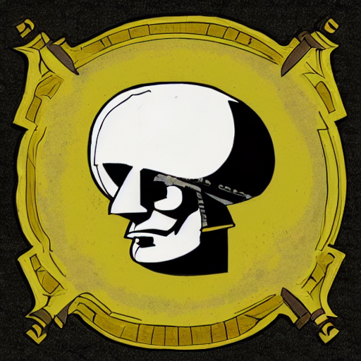 Stable Diffusion prompt: cell shaded logo with front face - PromptHero