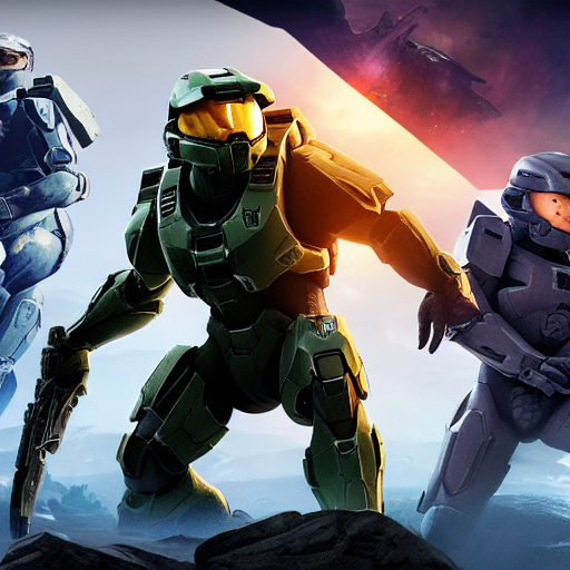 Stable Diffusion prompt: Halo infinite, VS, gaming, - PromptHero