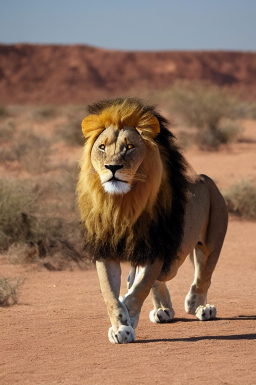 Stable Diffusion prompt: Lion big animal furious muscle - PromptHero