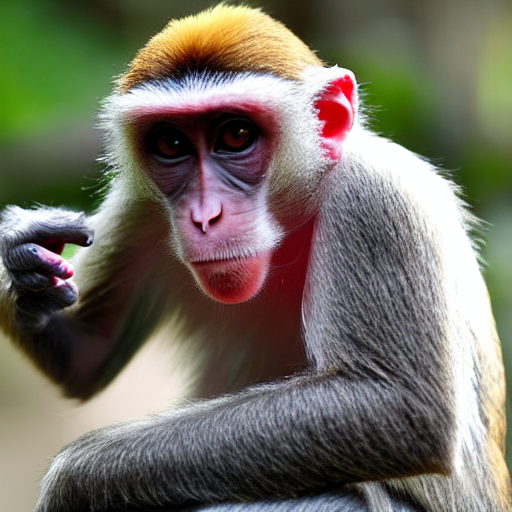 Stable Diffusion prompt: monkey smoking with red eyes - PromptHero