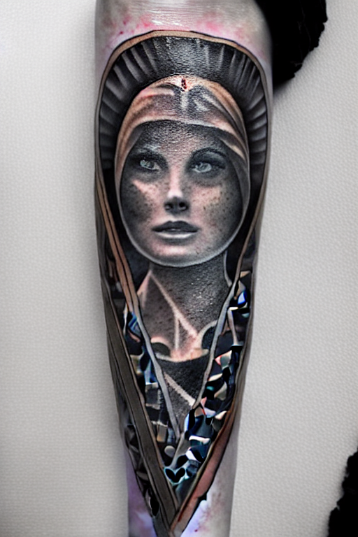 Stable Diffusion prompt: tattoo blank and white - PromptHero