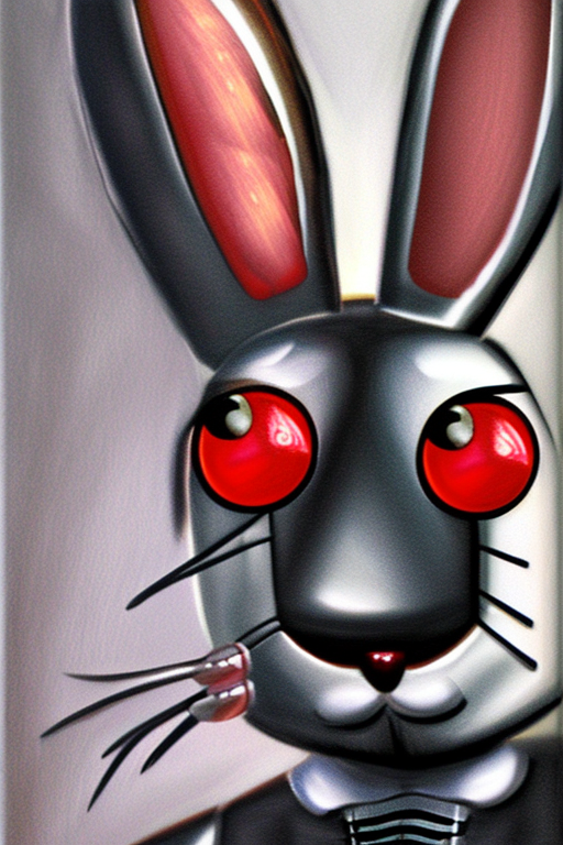 Stable Diffusion prompt: portrait, terminator bunny, bugs - PromptHero