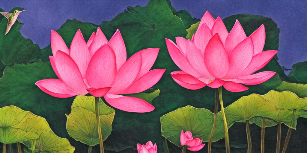 Stable Diffusion prompt: lotus flower onto of fantasy - PromptHero