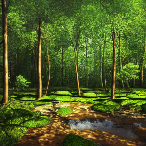 Stable Diffusion prompt: A tranquil forest clearing: An - PromptHero