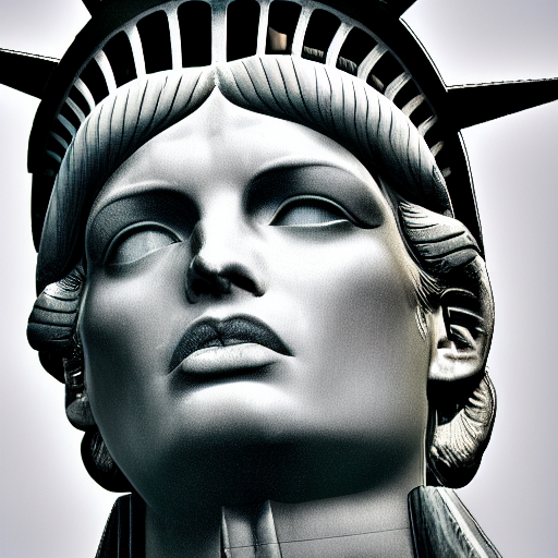 Stable Diffusion prompt: statue of liberty with face of - PromptHero