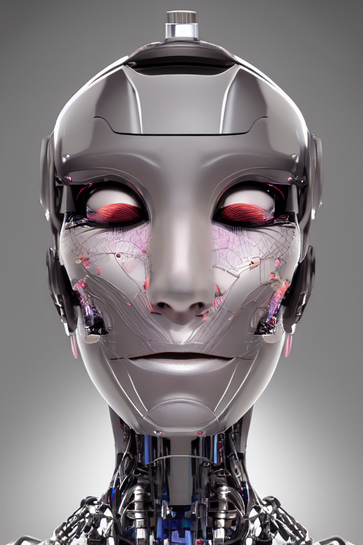 Stable Diffusion prompt: Happy nousr robot singing the A - PromptHero