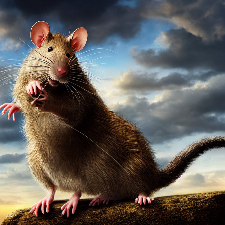Stable Diffusion prompt: Big crazy rat, portrait hyper - PromptHero