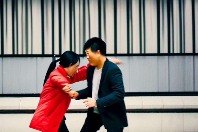 Stable Diffusion prompt: chinese couple fighting against - PromptHero