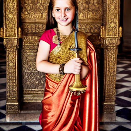 Stable Diffusion prompt: an image of a girl holding a - PromptHero