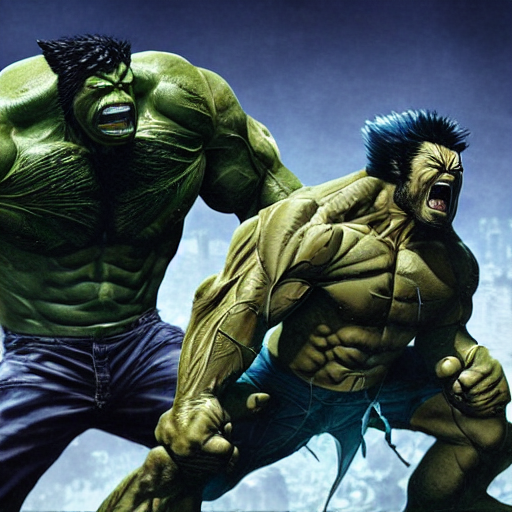 Stable Diffusion prompt: hulk-zilla and wolverine-zilla - PromptHero