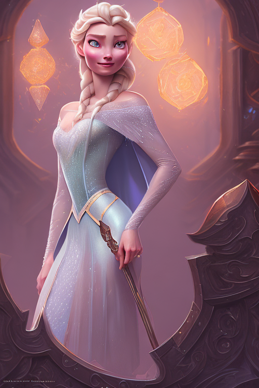 Openjourney prompt: Elsa, fantasy, intricate, elegant, - PromptHero