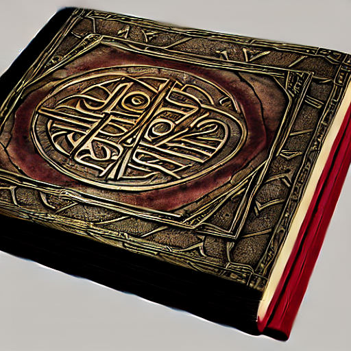 Stable Diffusion prompt: ancient evil tome made of human - PromptHero