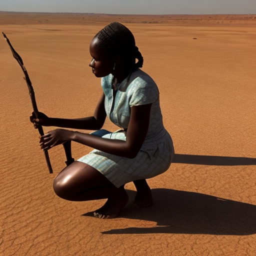 Openjourney prompt: a young beautiful lady bowing to an - PromptHero