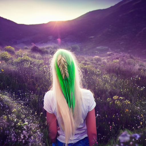 Stable Diffusion prompt: A young girl 20 old stands in - PromptHero