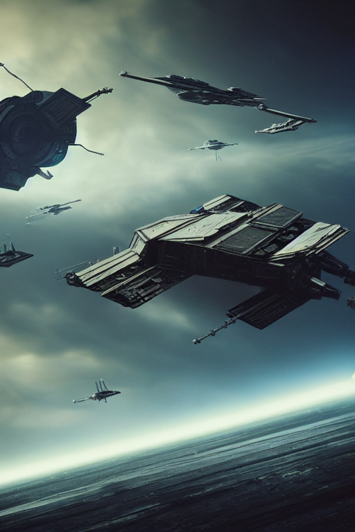 Stable Diffusion prompt: science fiction spacecraft, - PromptHero