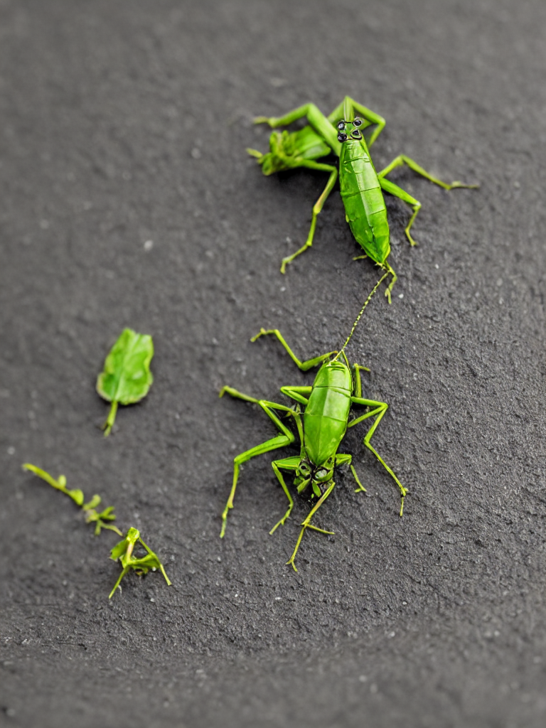 Stable Diffusion prompt: A the grasshopper stands on the - PromptHero