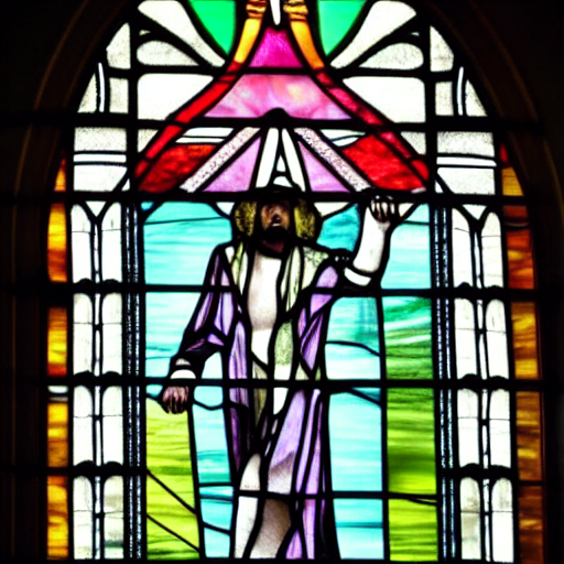 Stable Diffusion prompt: luxury stained glass man - PromptHero