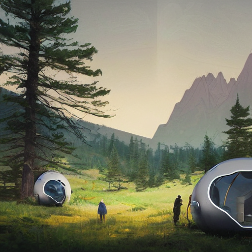 Stable Diffusion prompt: cabela's tent sci - fi retro - PromptHero