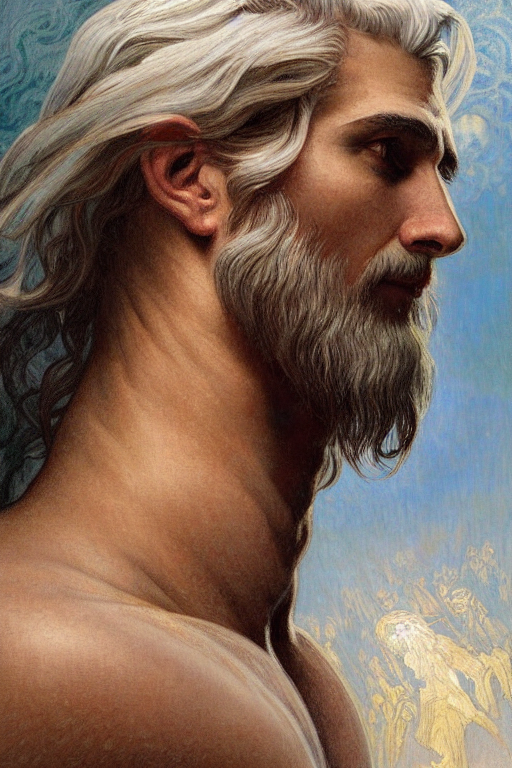 Stable Diffusion prompt: painted portrait of zeus, god of - PromptHero