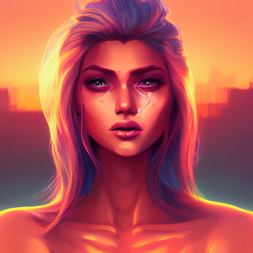 Arcane Diffusion prompt: Beautiful Woman,Synthwave - PromptHero