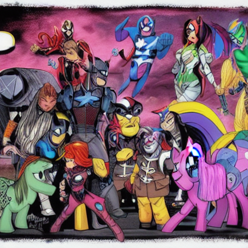 Stable Diffusion prompt: Marvel Comics Style, My little - PromptHero